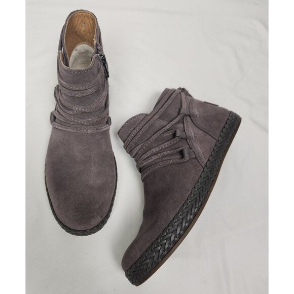 UGG | Shoes | Ugg Womens Sz 55 Rianne Suede Booties In Thunder Cloud ...
